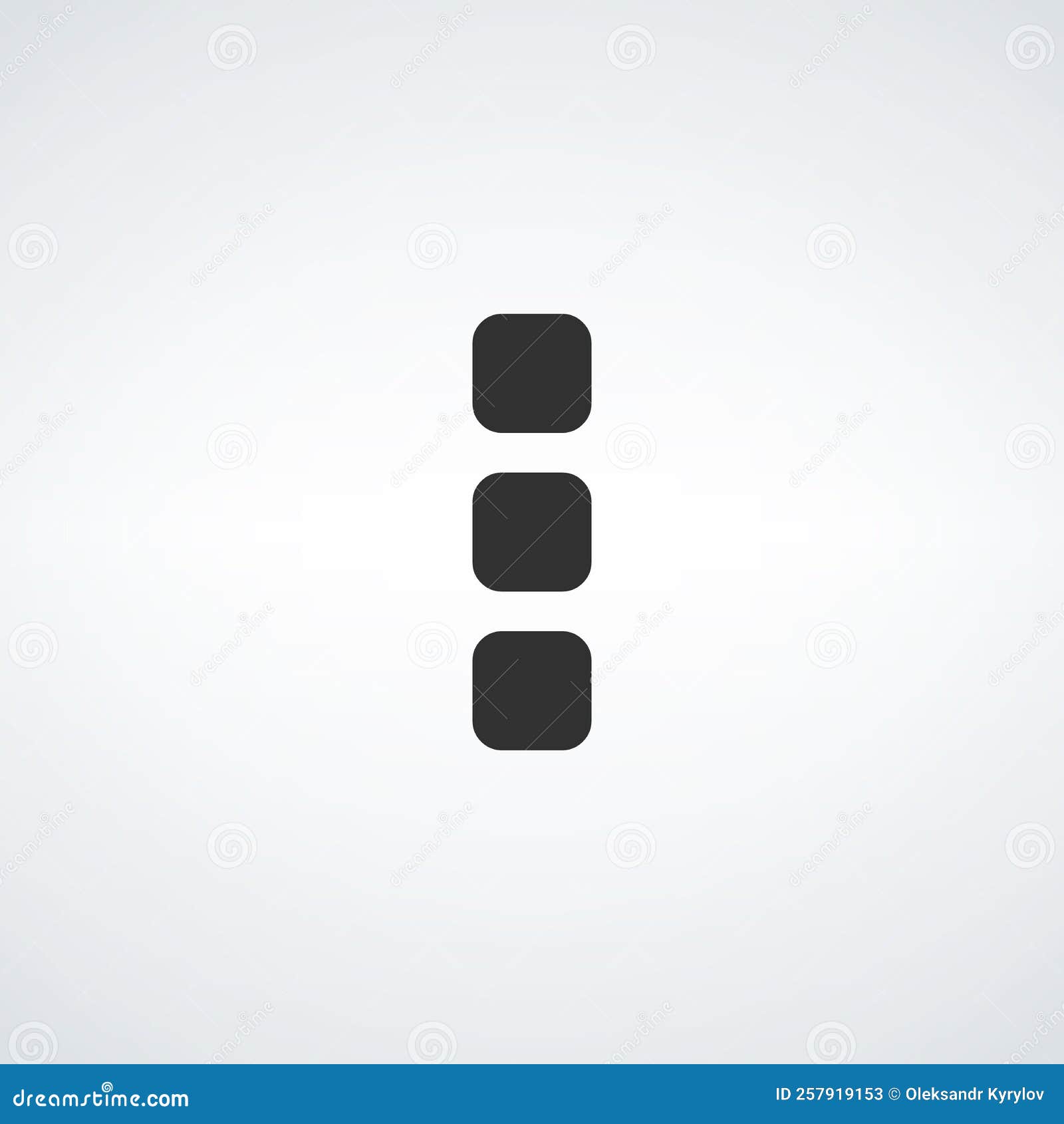 More or Settings Icon. Dots Vector Icon. Stock Vector Illustration ...