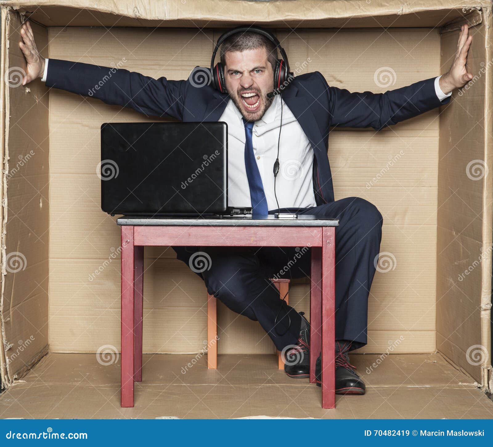 More Space for Working Comfortably Stock Image - Image of cramped ...