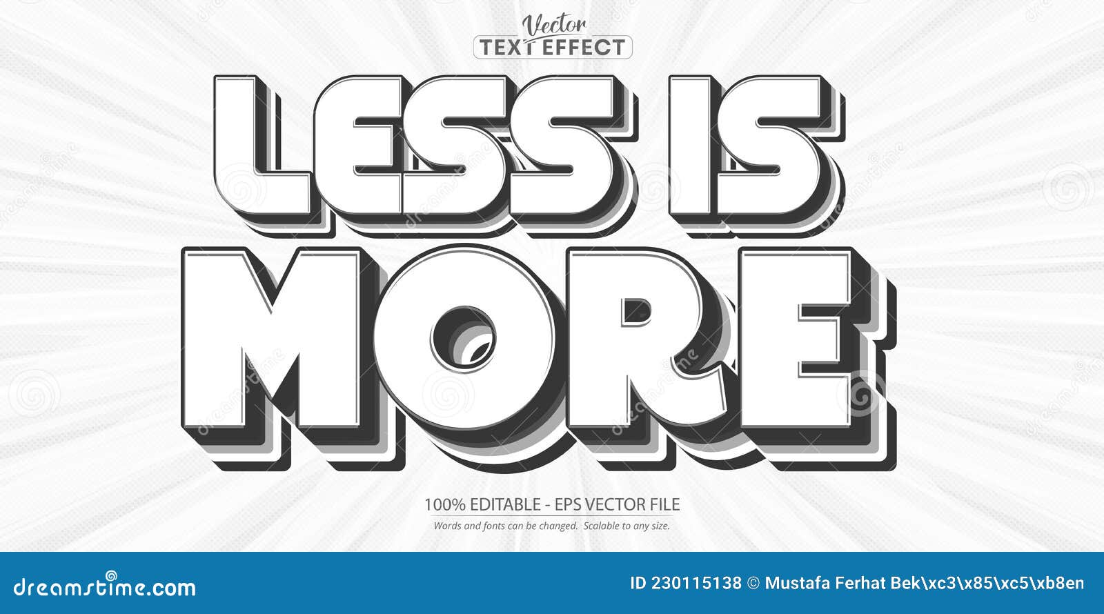 Less is More Text, Minimalistic Text Style and Editable Text Effect ...