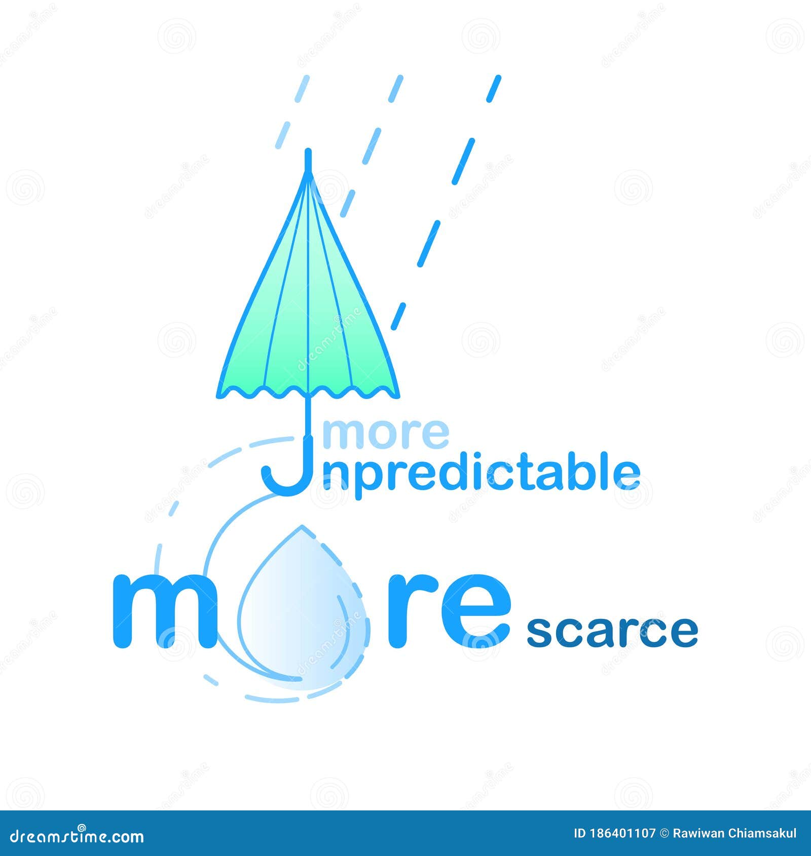 More Unpredictable More Scarce Stock Vector - Illustration of pictorial ...