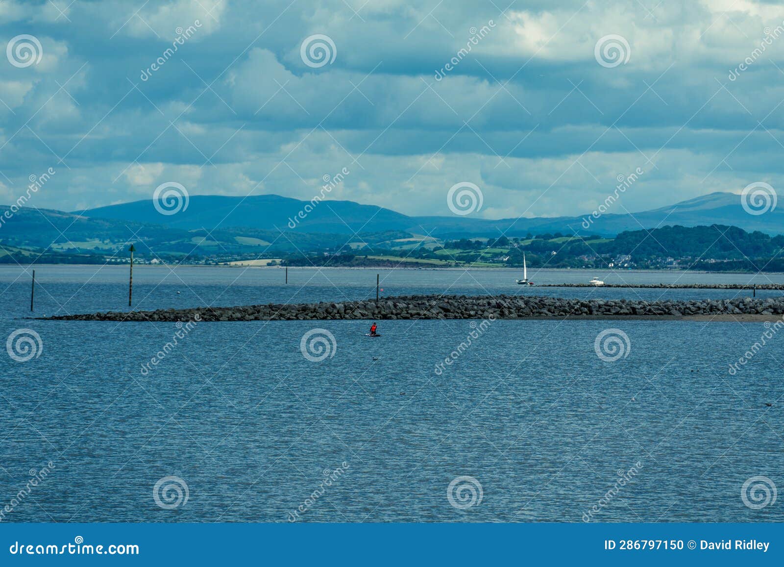 Morecambe Seafront on Lancashire Coast Stock Photo - Image of eden ...