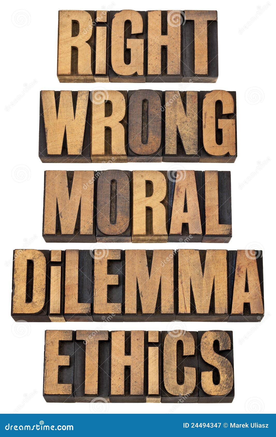 Moreel dilemmaconcept stock afbeelding. Image of druk - 24494347