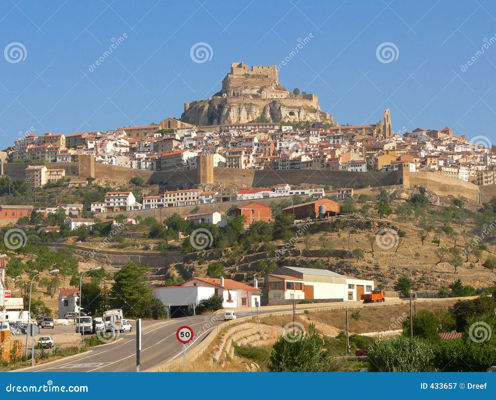 Morella stock image. Image of aqueduct, classical, medieval - 433657