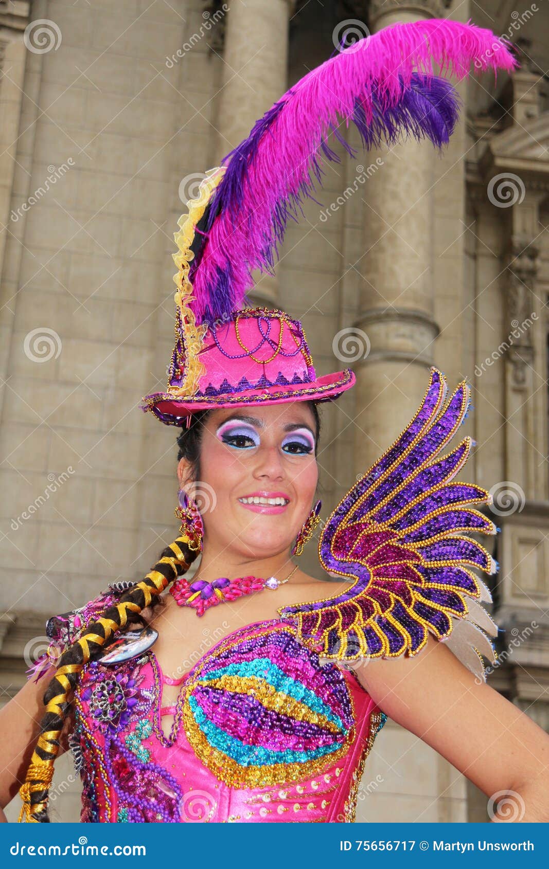 Morenada dancer in Peru editorial photography. Image of plaza - 75656717