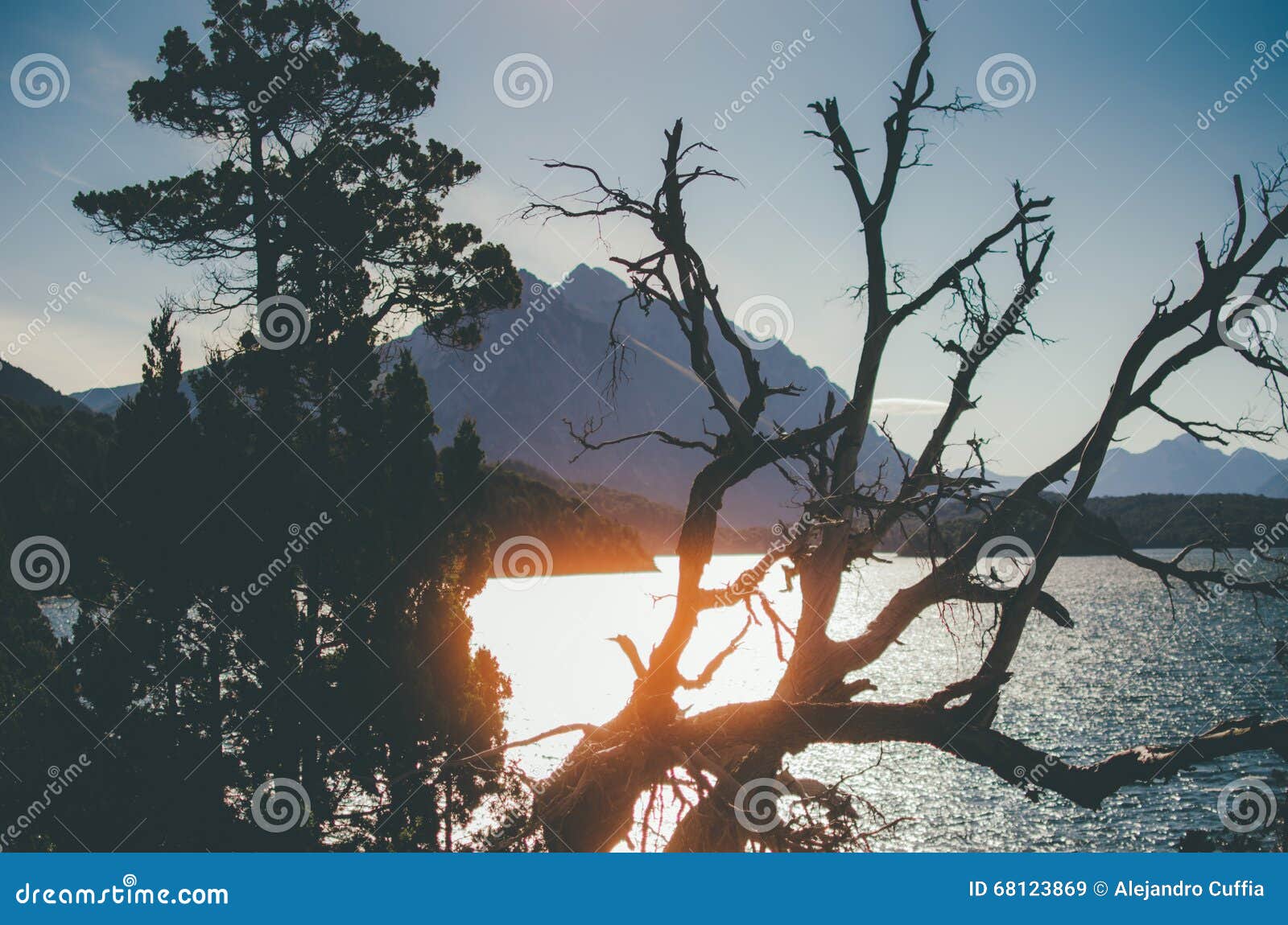 Moreno Lake stock image. Image of lifestyle, latin, beautiful - 68123869