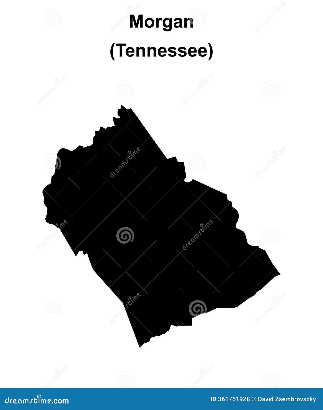 Morgan Outline Map Cartoon Vector | CartoonDealer.com #357893415