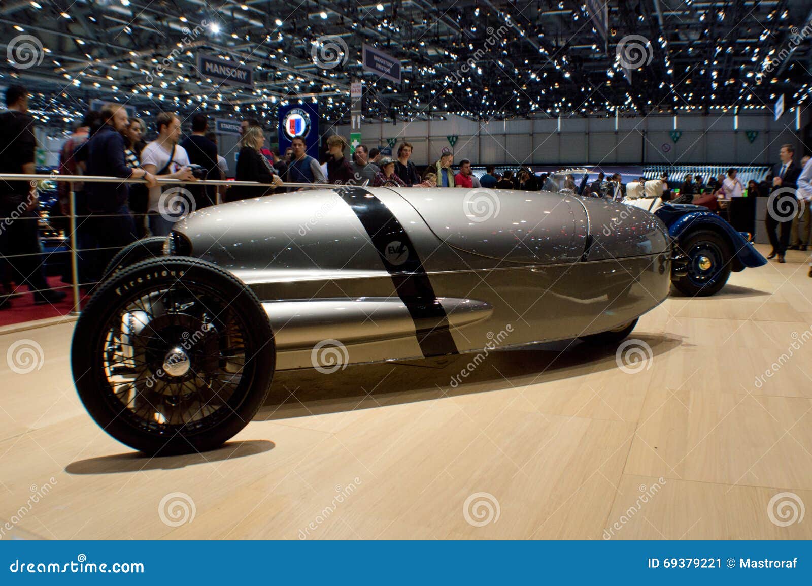 Morgan EV3 à Genève 2016 photo éditorial. Image du fermer - 69379221