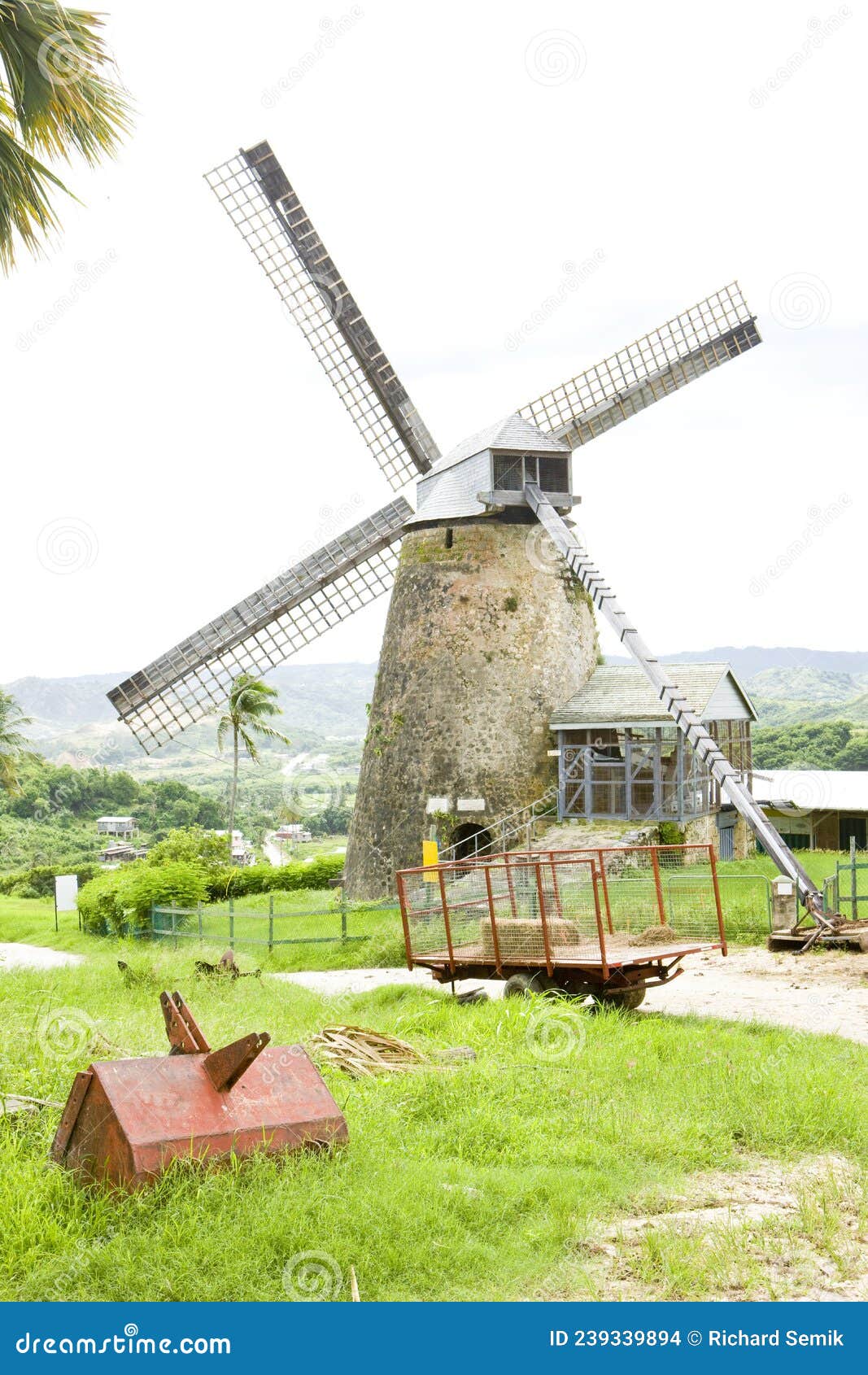 Morgan Lewis Mill, Barbados Stock Photo - Image of windmill, mill ...