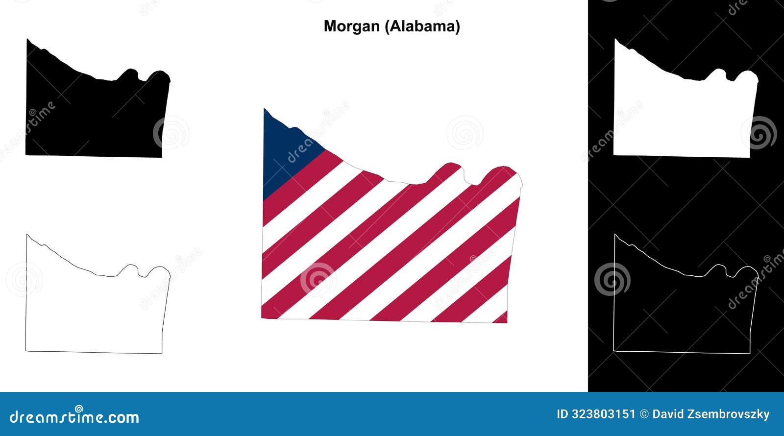 Morgan outline map stock illustration. Illustration of blank - 323803151