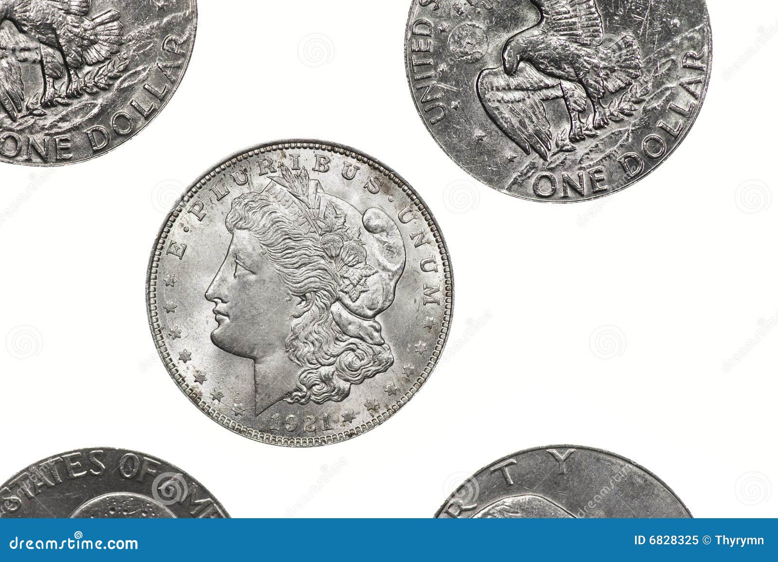 Morgan Silver Dollars stock image. Image of collector - 6828325
