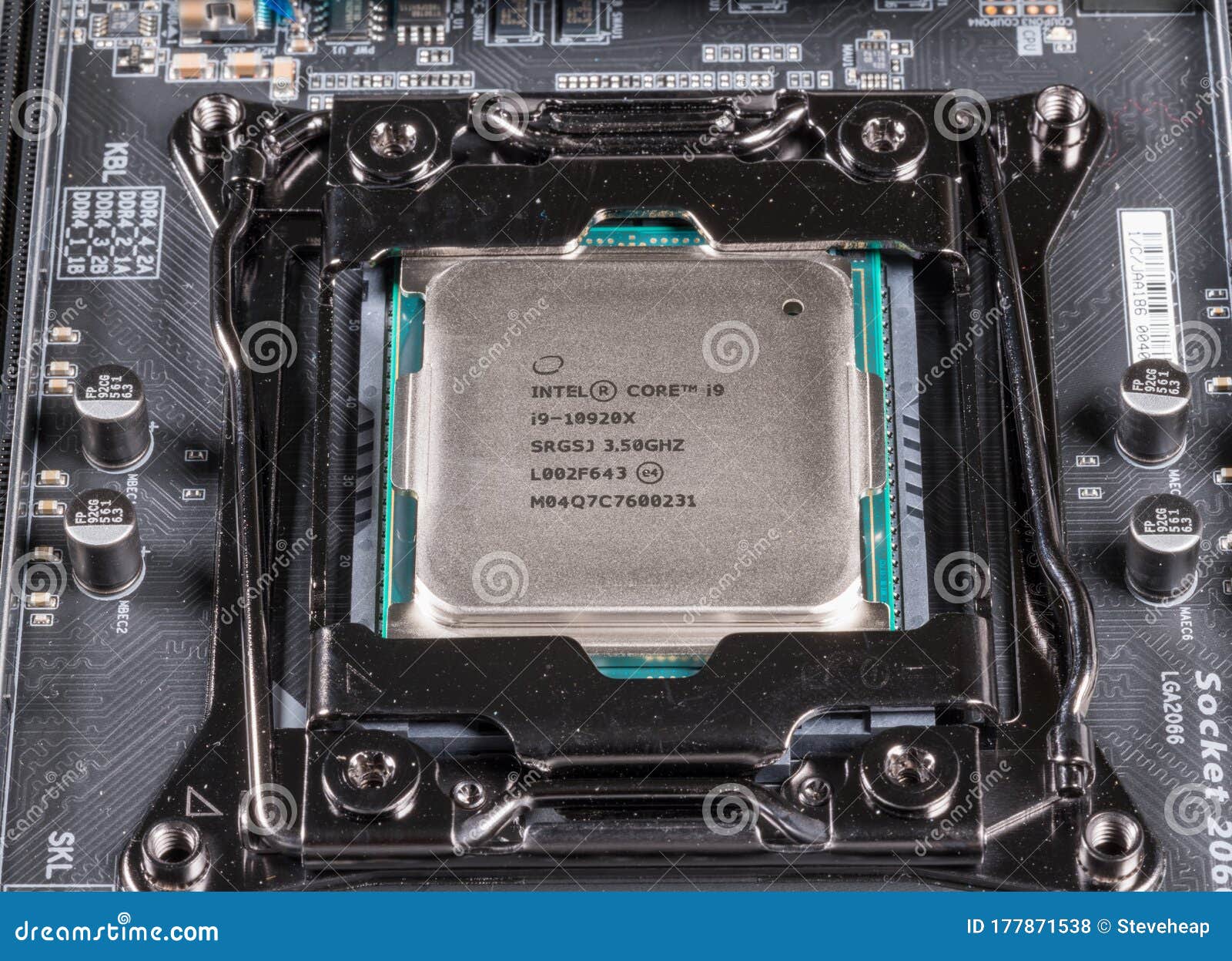 Intel CPU Installed On A Motherboard Editorial Photo | CartoonDealer ...
