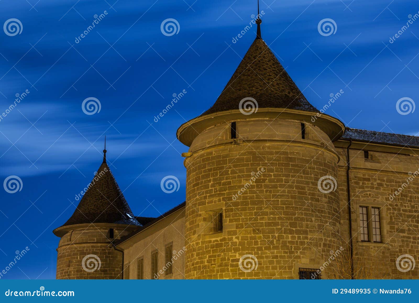 Morges Castle, Morges, Switzerland Stock Image - Image of musee ...