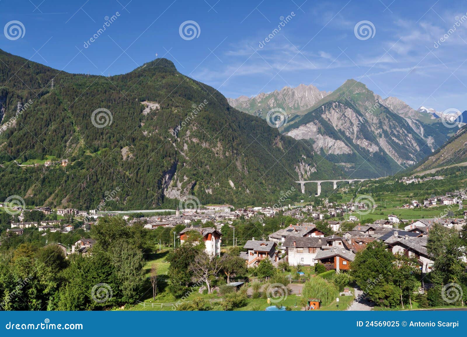 Morgex, Italy stock image. Image of morgex, panoramic - 24569025