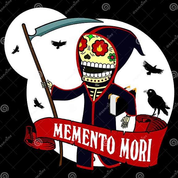 Mori de esqueleto ilustração stock. Ilustração de dado - 54323105