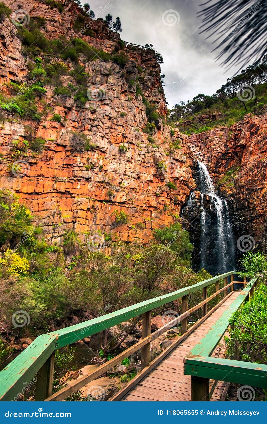Morialta Falls, South Australia Stock Image - Image of green, morialta ...