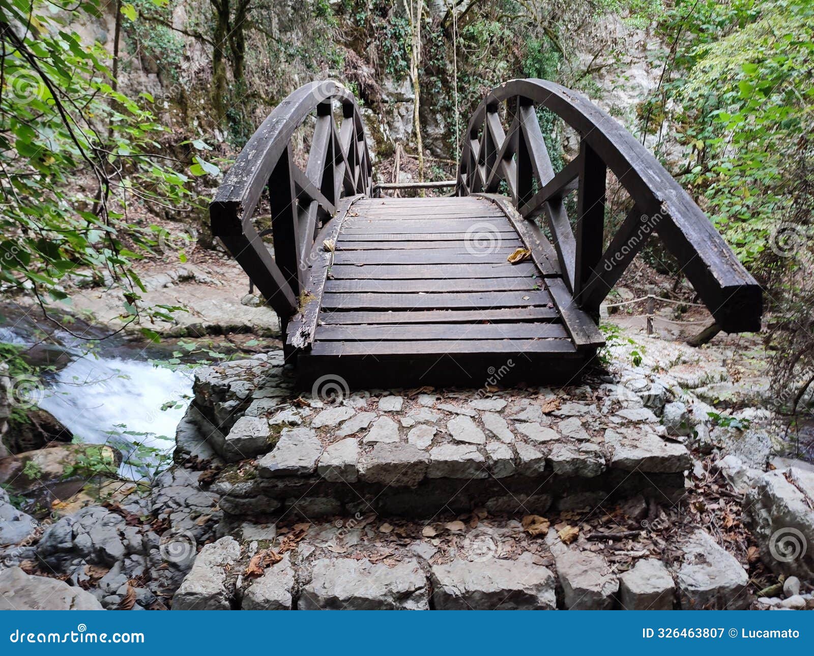 Morigerati - Ponticello Sul Fiume Bussento Stock Image - Image of ...
