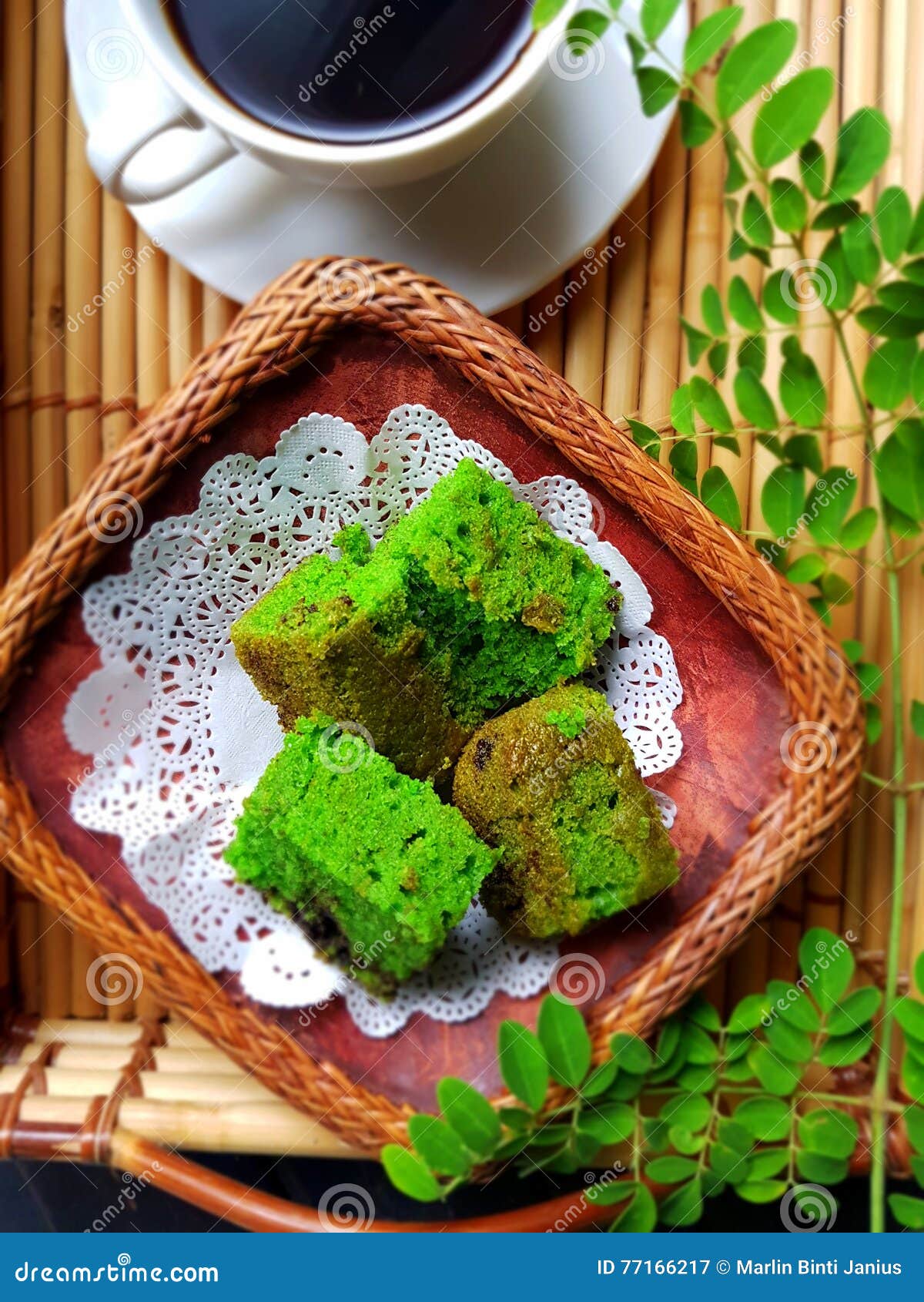 Moringa Cake stock image. Image of clean, dieting, gourmet - 77166217