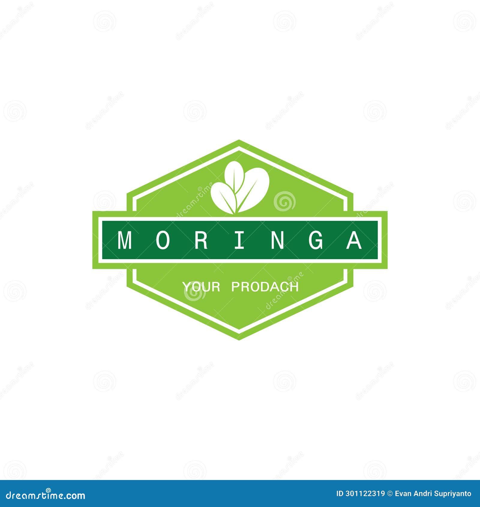 Moringa Logo Vector Template Symbol Nature Stock Vector - Illustration ...