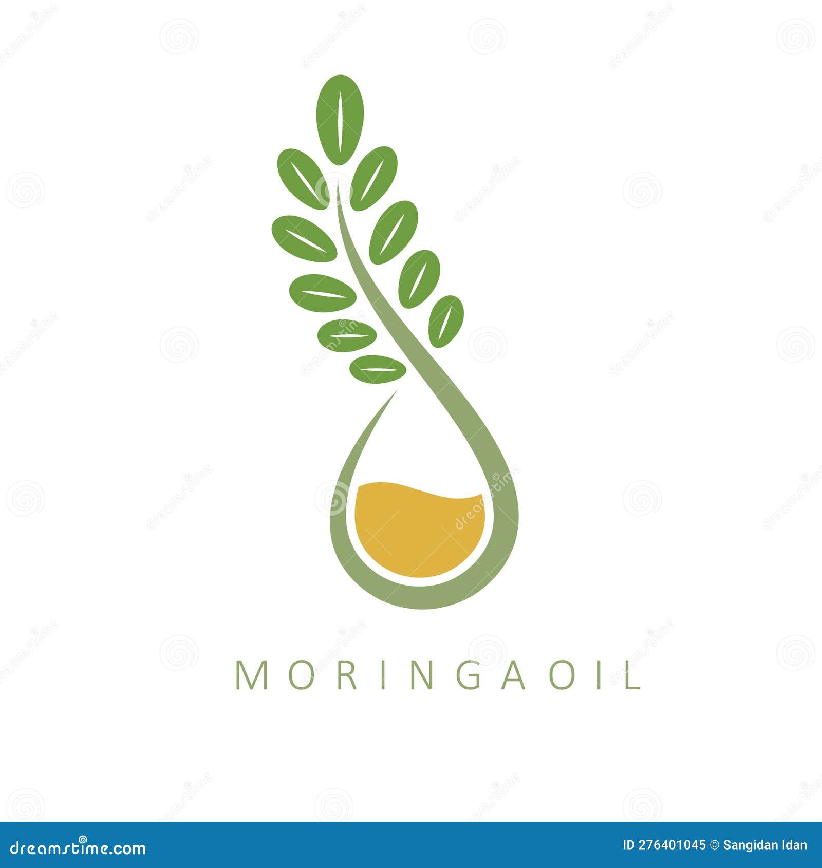 Moringa Oil Logo Icon Vector Concept Design Template Stock Vector ...