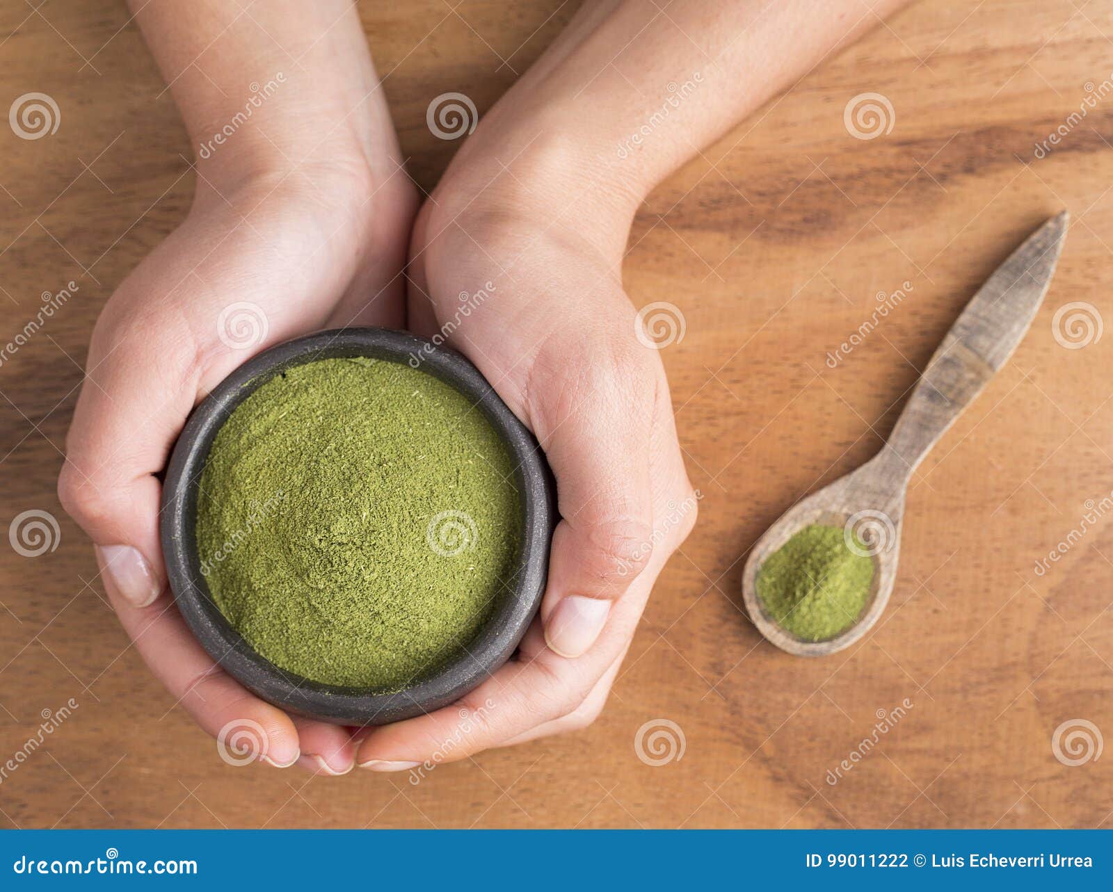 Moringa-Pulver - Moringa.oleifera Stockfoto - Bild von organisch, blatt ...