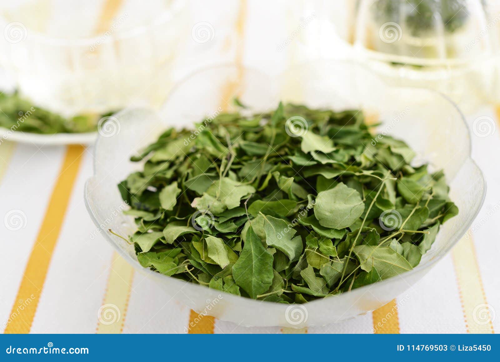 Moringa tea leaves stock image. Image of japan, leaves - 114769503