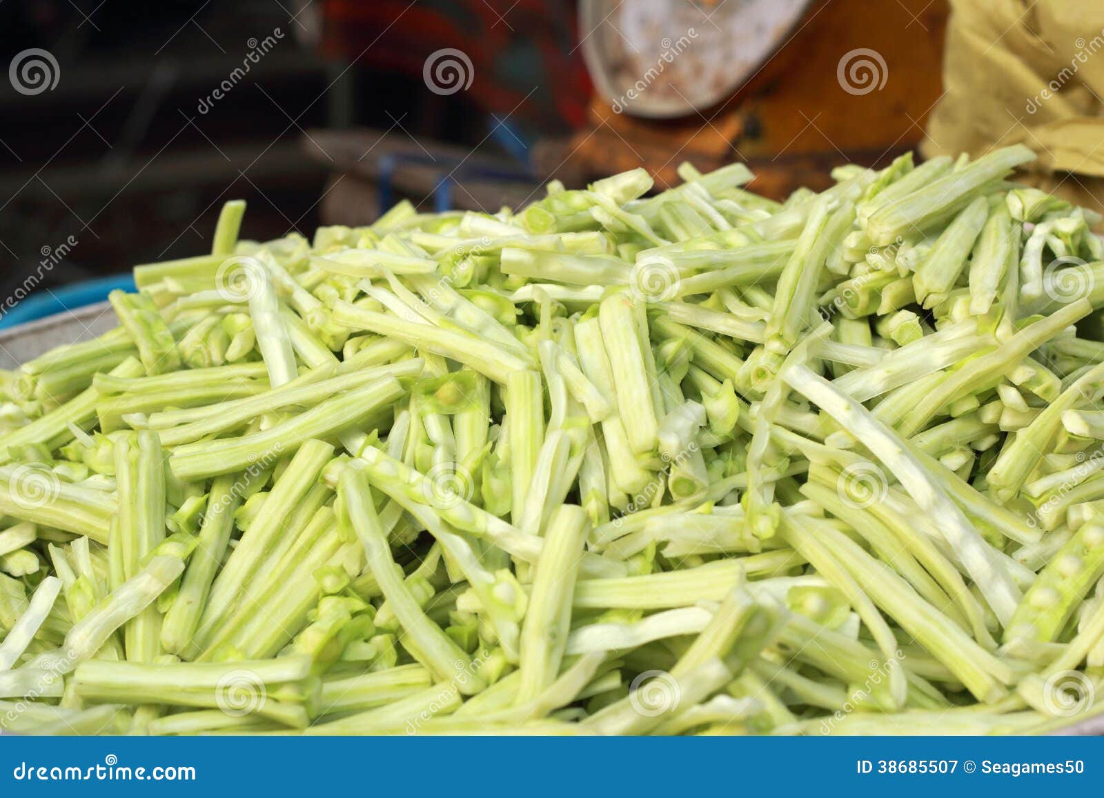 Moringa Vegetable in the Market Stock Image - Image of fruit, medicinal ...