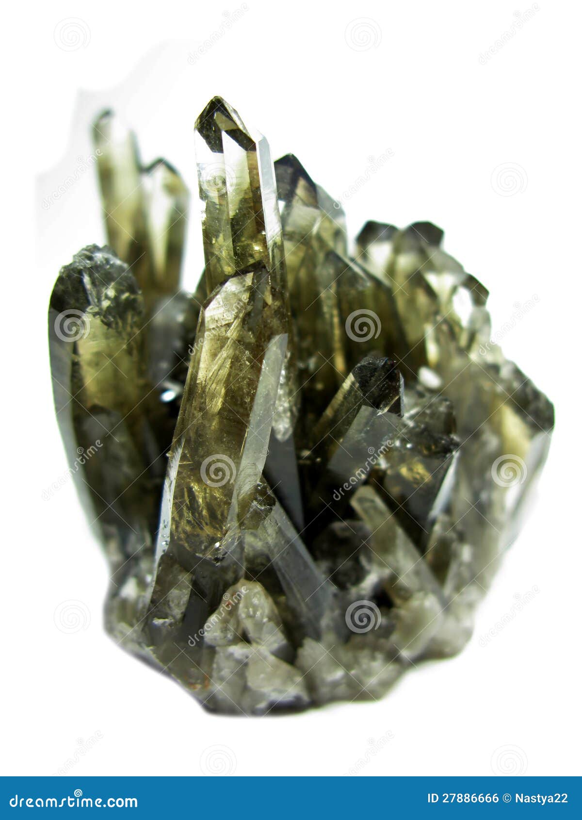 Morion Quartz Geode Geological Crystals Stock Photo - Image of purple ...