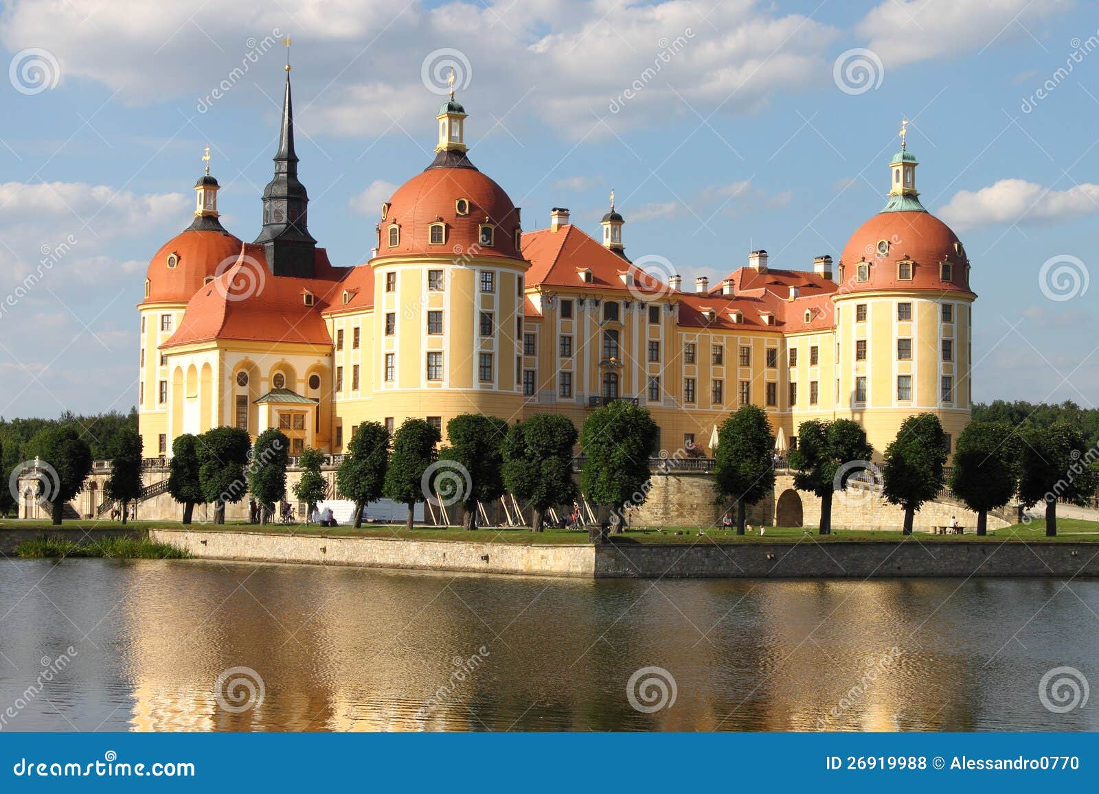 Moritzburg Castle stock photo. Image of blue, panorama - 26919988