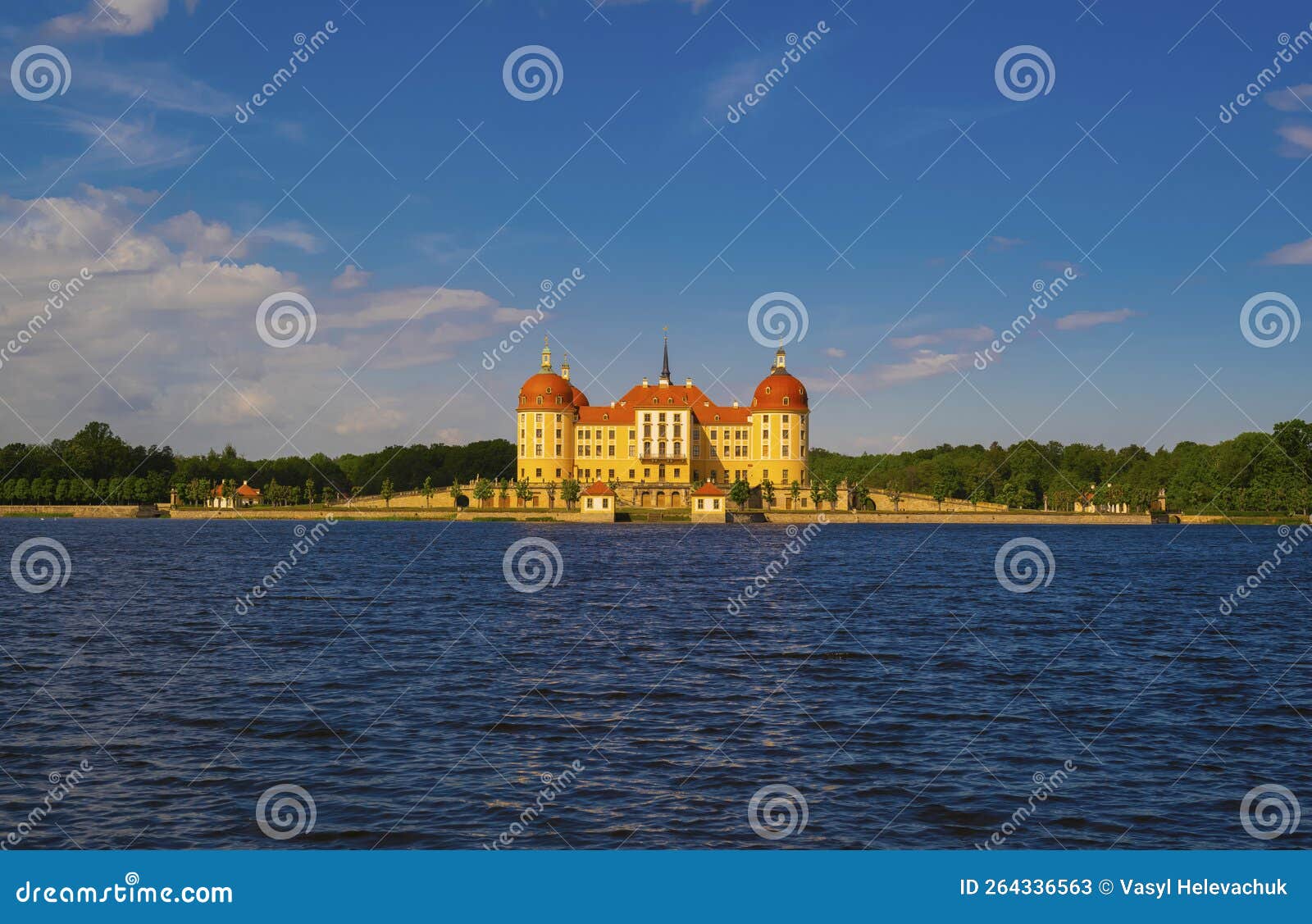 Moritzburg Castle Baroque Castle. on the Lake Moritzburg, Saxony ...