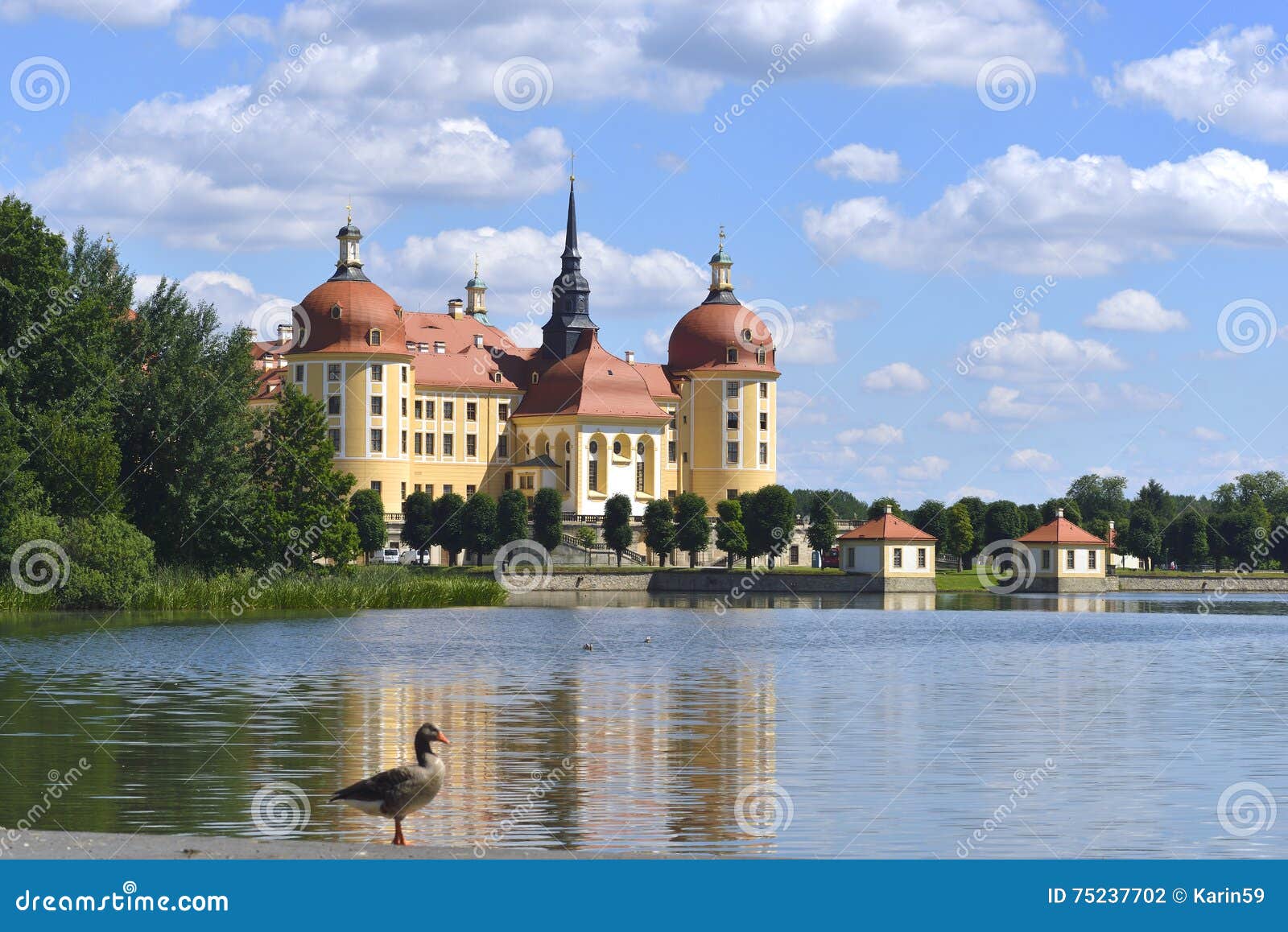Moritzburg Castle in Saxony Stock Photo - Image of culture, european ...