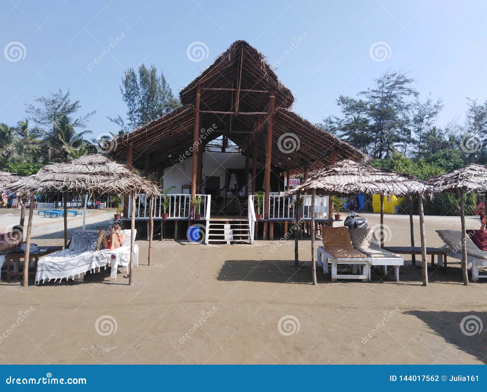 Morjim beach, Goa, India. editorial photography. Image of touristic ...