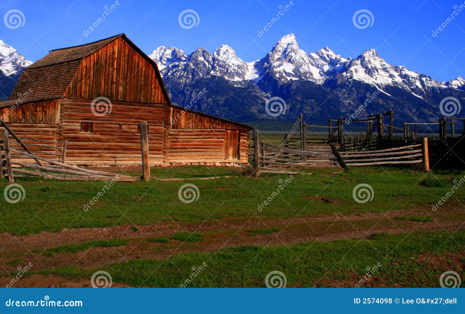 Mormon Barn 3 stock photo. Image of grand, weathered, teton - 2574098
