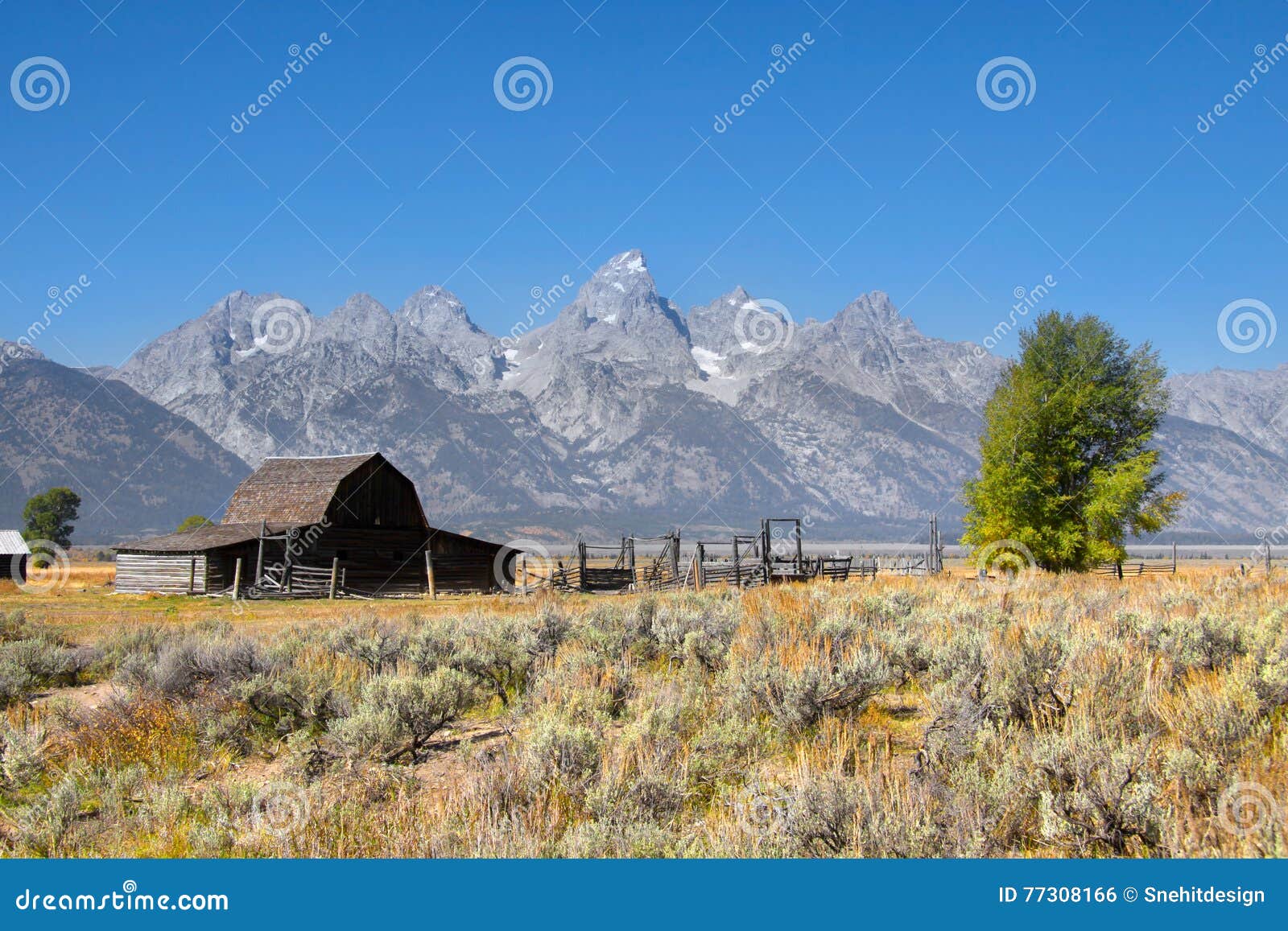 Mormon barn stock photo. Image of landscape, barn, teton - 77308166