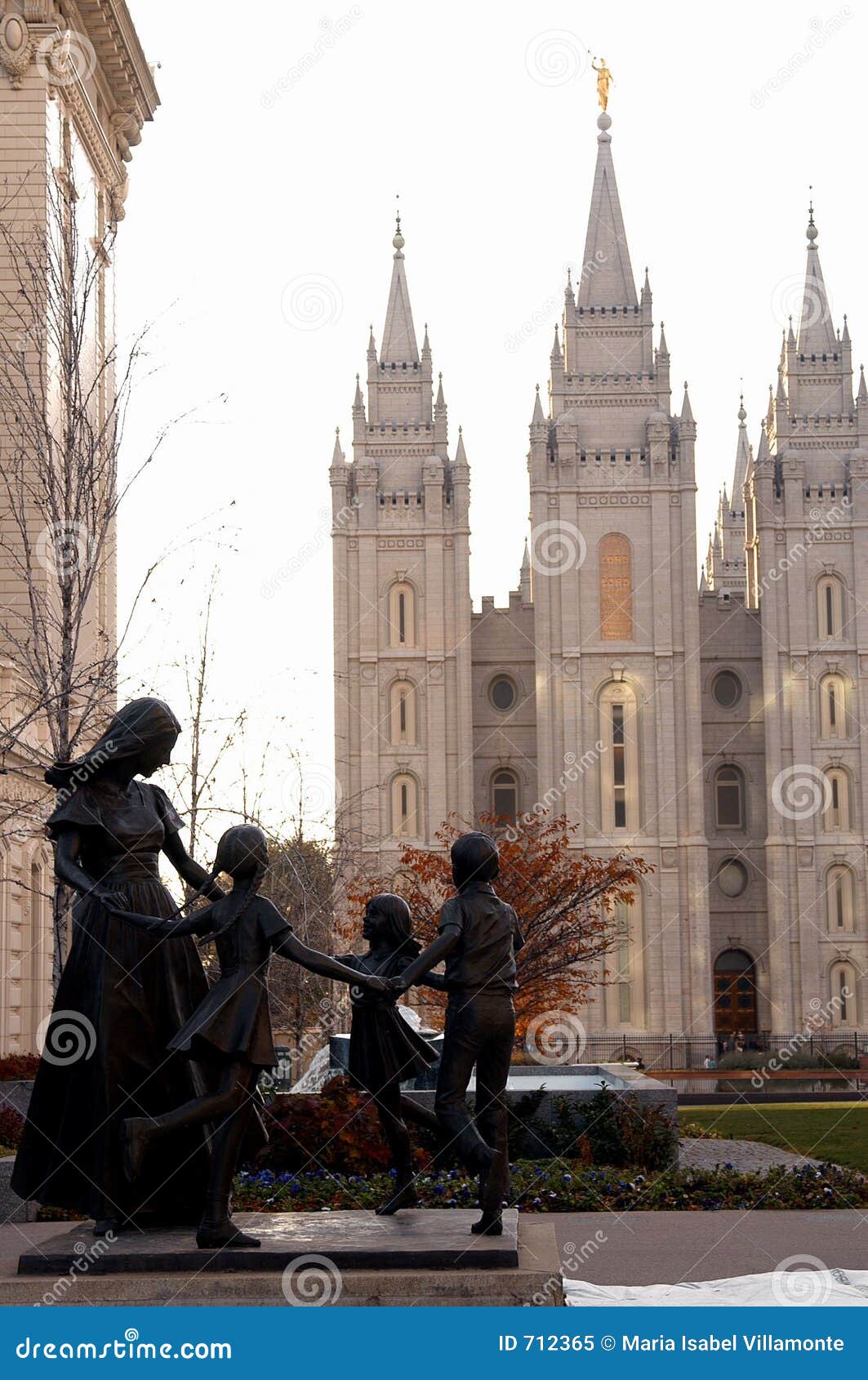 MORMON MOM and CHILDREN stock image. Image of statue, wedding - 712365