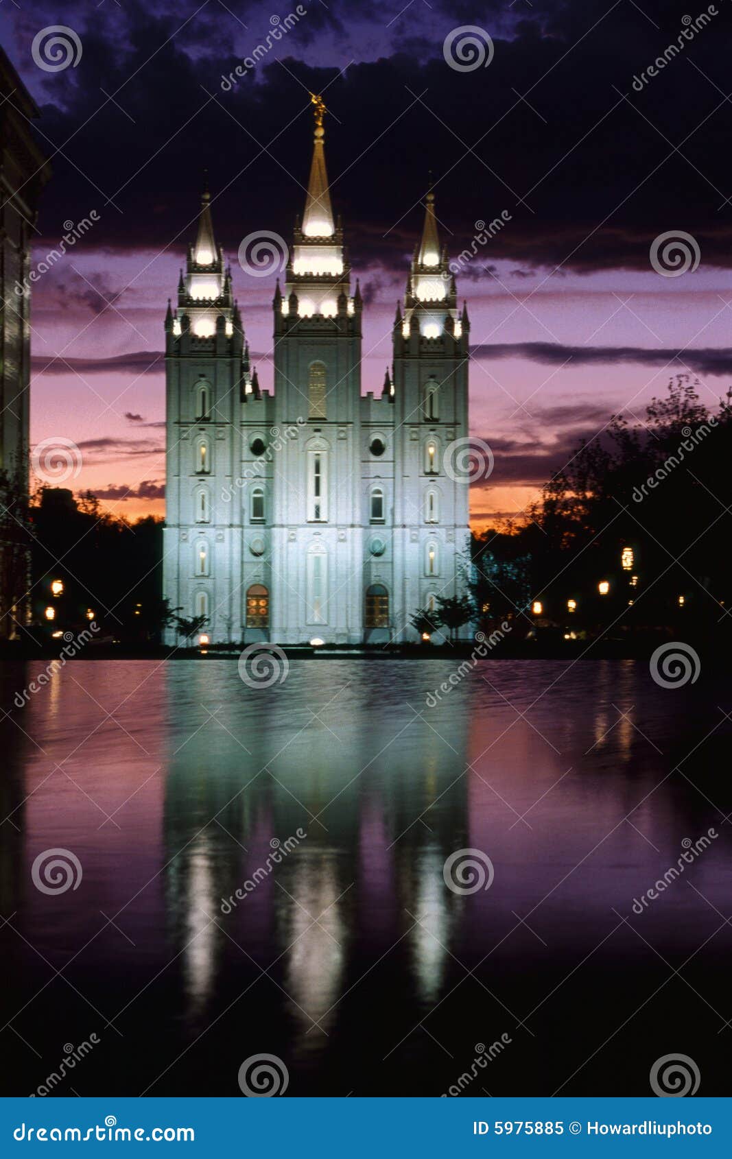 Mormon Temple stock image. Image of church, salt, cloud - 5975885