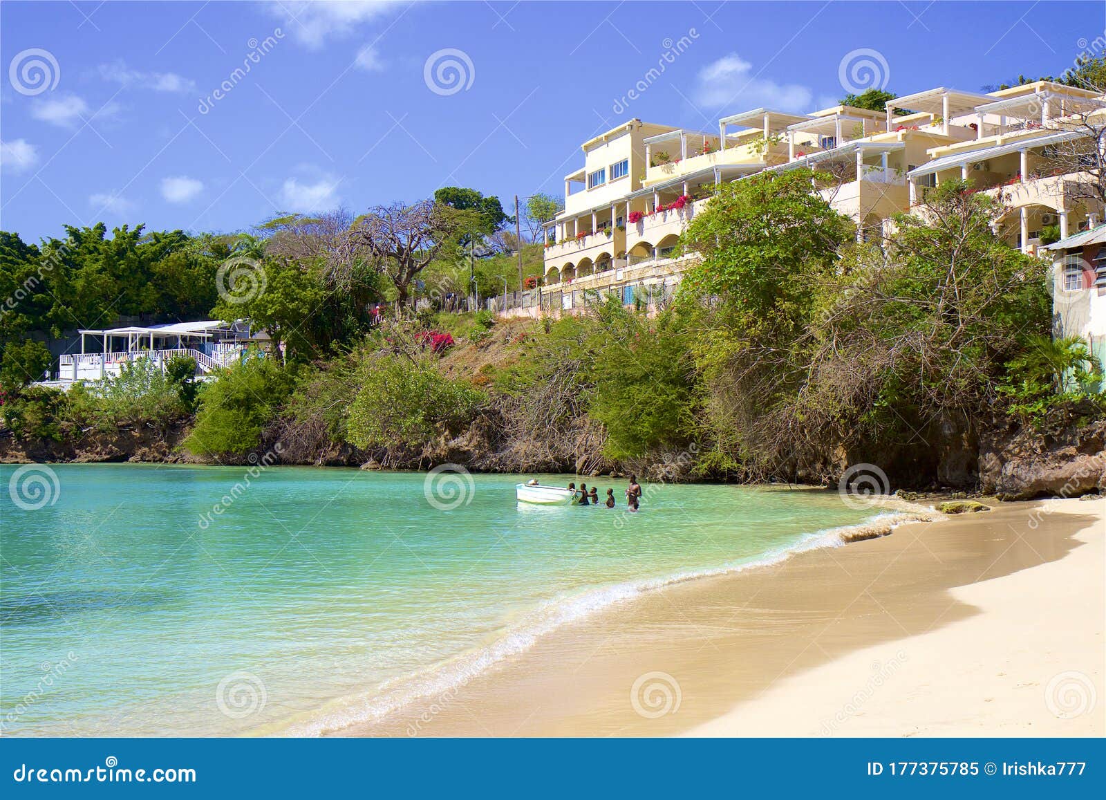 Morne Rouge Beach in Grenada, Caribbean Editorial Image - Image of ...