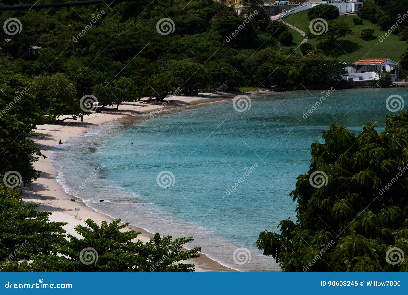 Morne Rouge Beach, Grenada stock photo. Image of grenada - 90608246