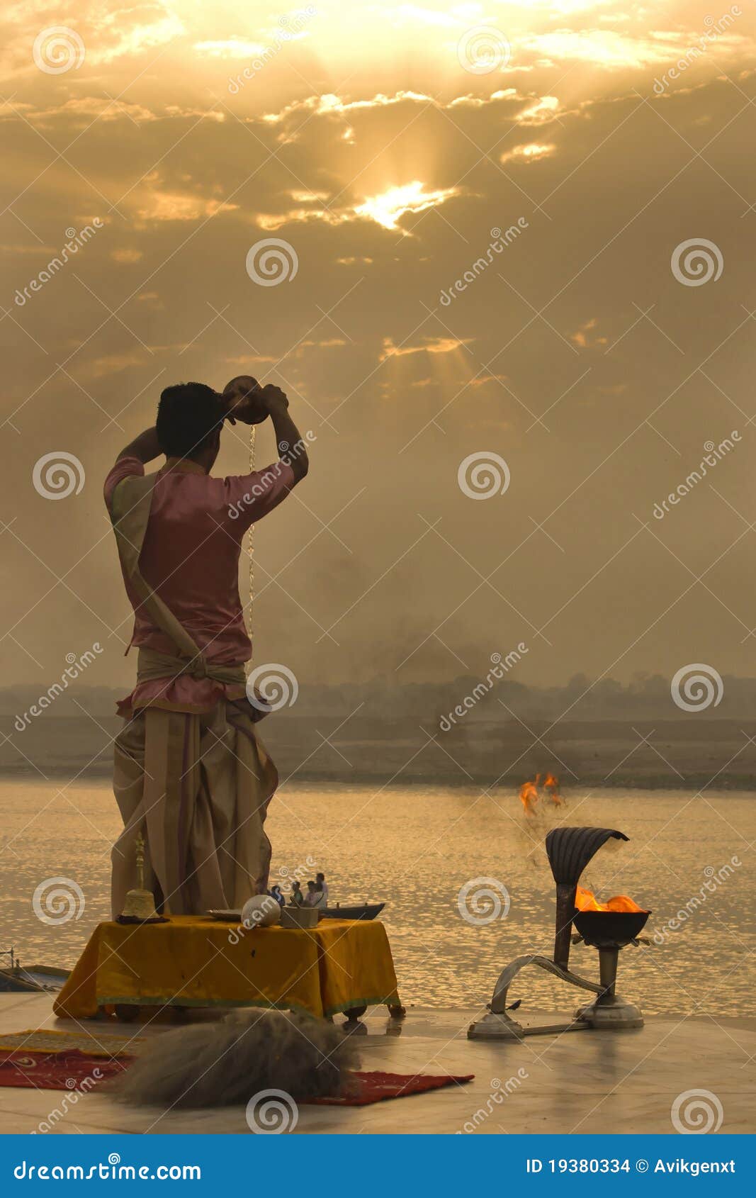 Morning Arati editorial stock image. Image of hindu, religion - 19380334