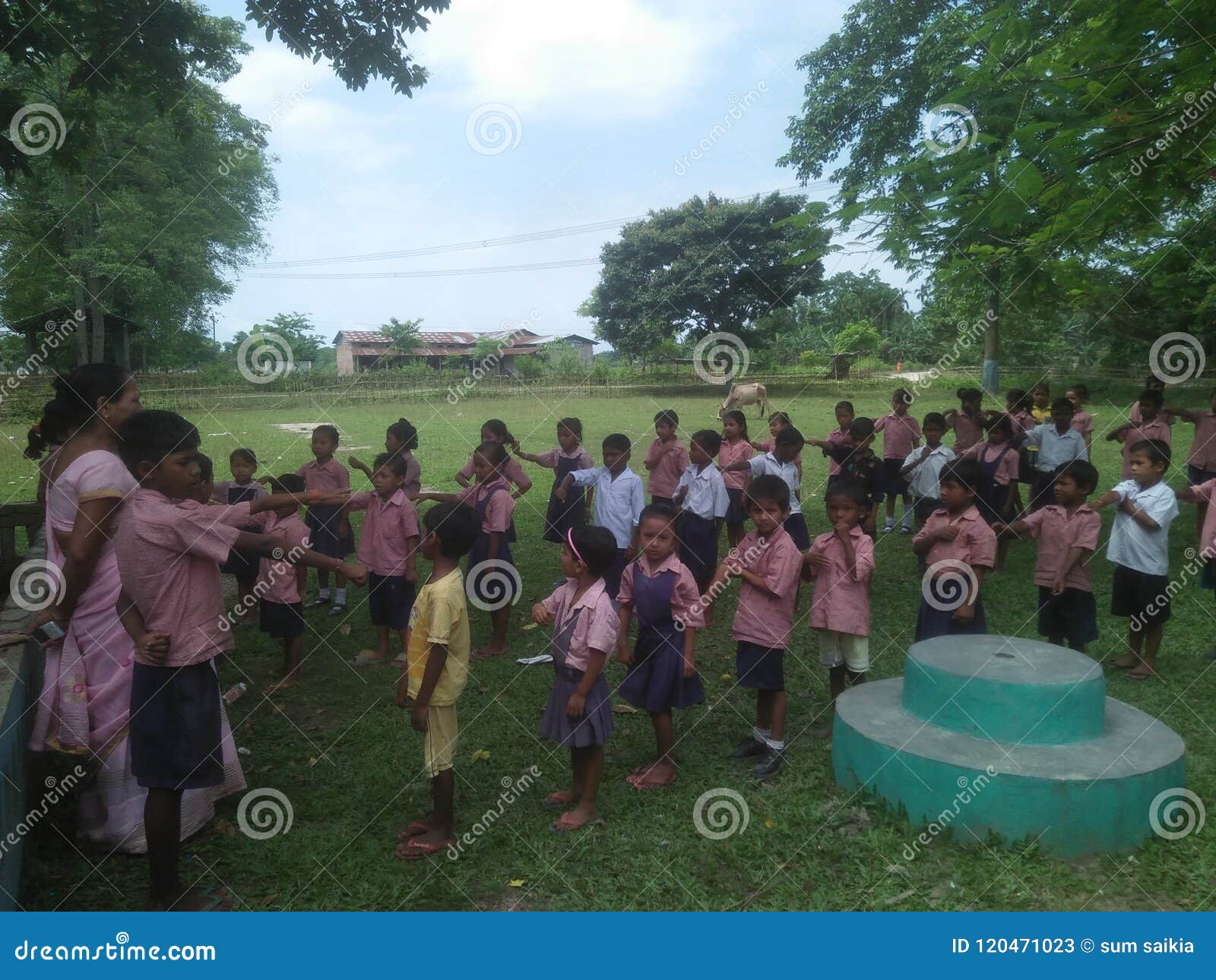 Morning assembly editorial stock photo. Image of primary - 120471023