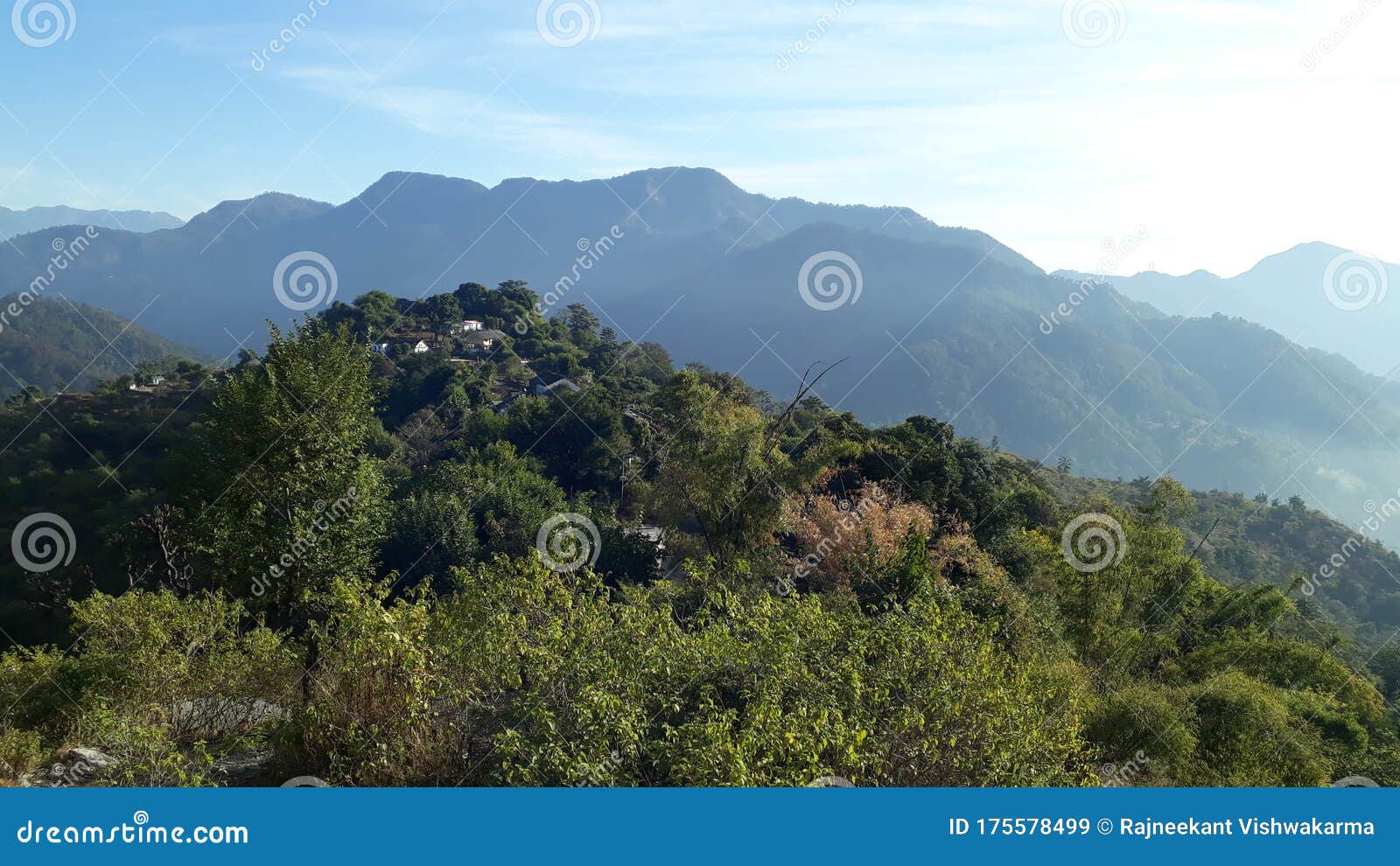 Morning Awesome View of Hills and Mountains Rishikesh India Stock Image ...