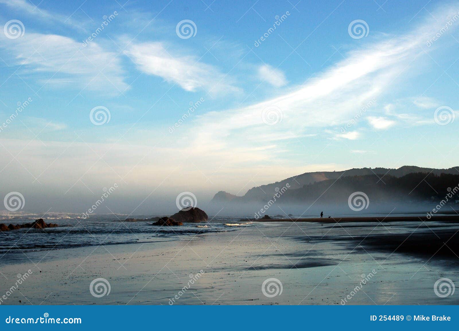Morning Beach stock image. Image of beaches, seas, beach - 254489