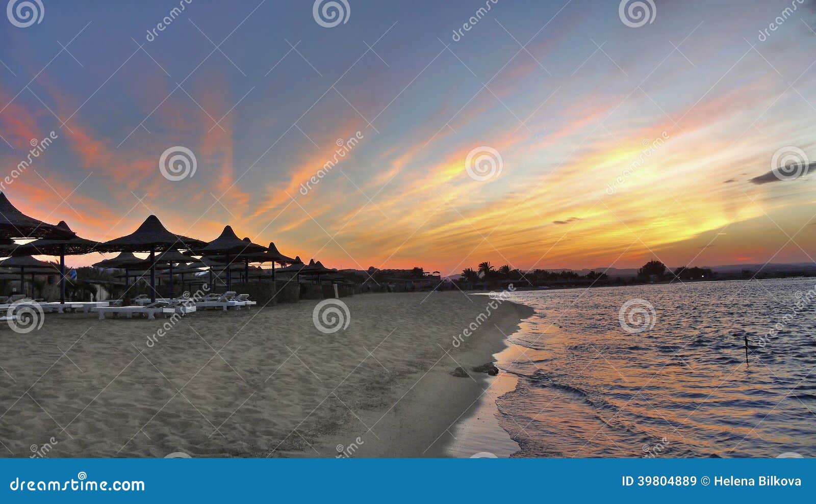 Morning Beach Scenery stock image. Image of clouds, cloudformation ...