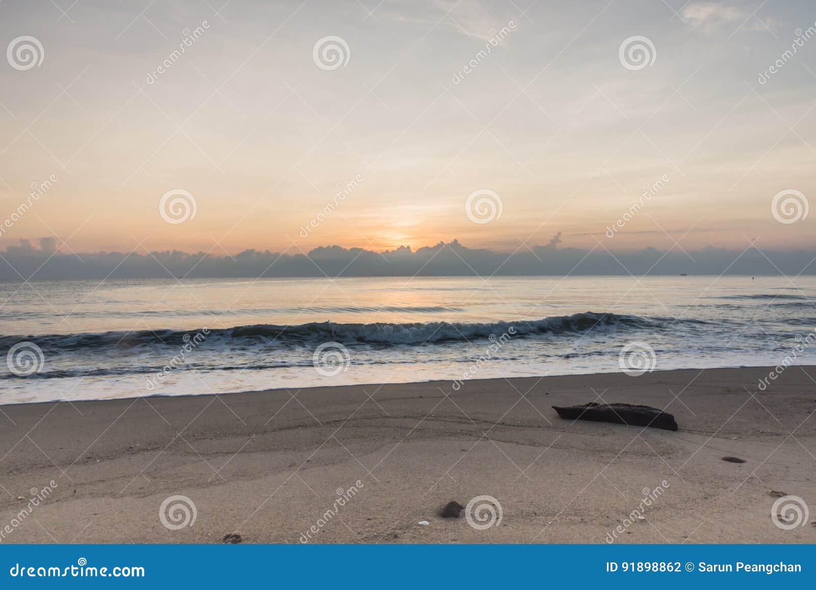 Morning beach stock photo. Image of beautiful, beach - 91898862