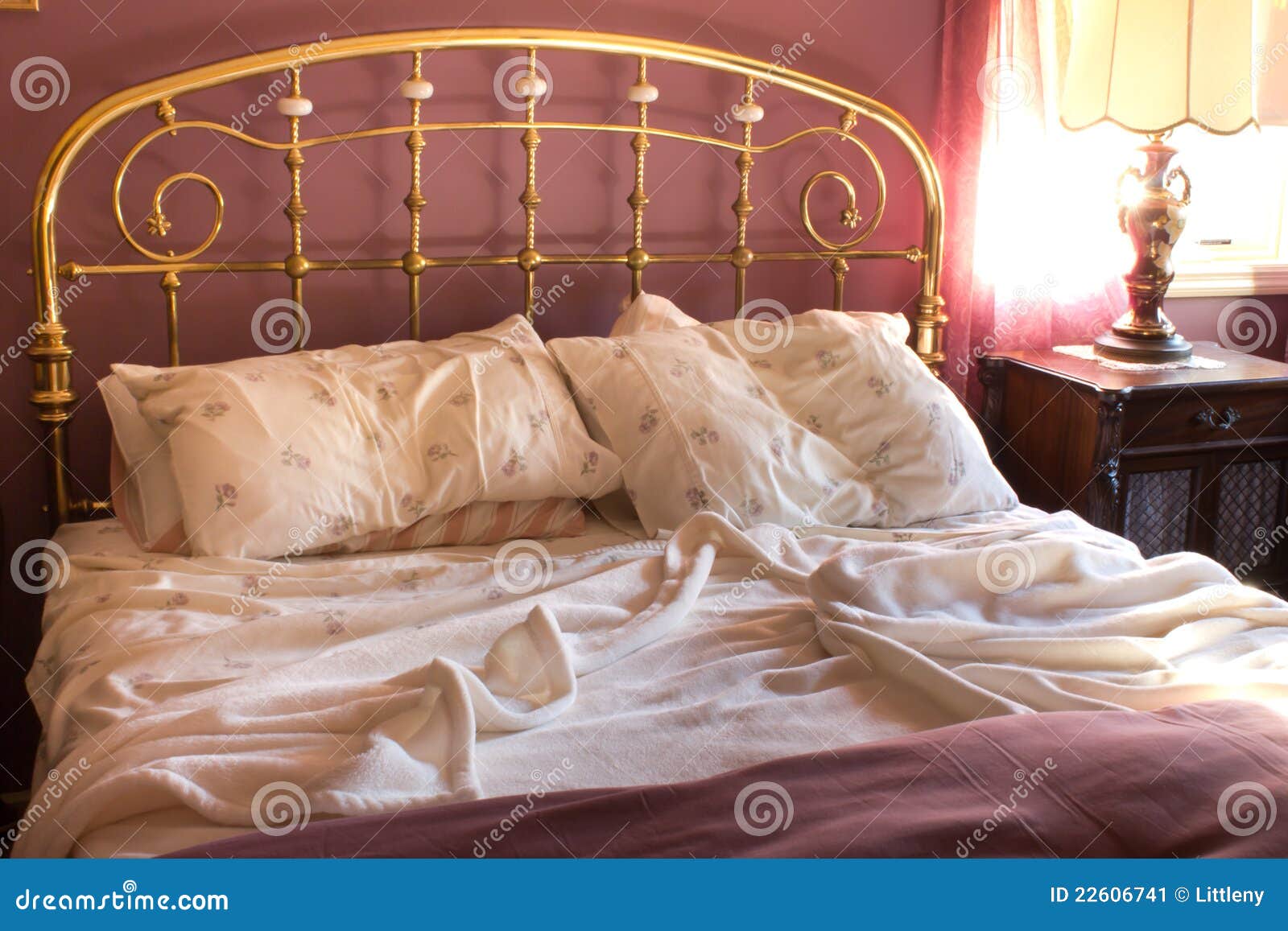 Morning Bed stock image. Image of domestic, sheet, crumpled - 22606741