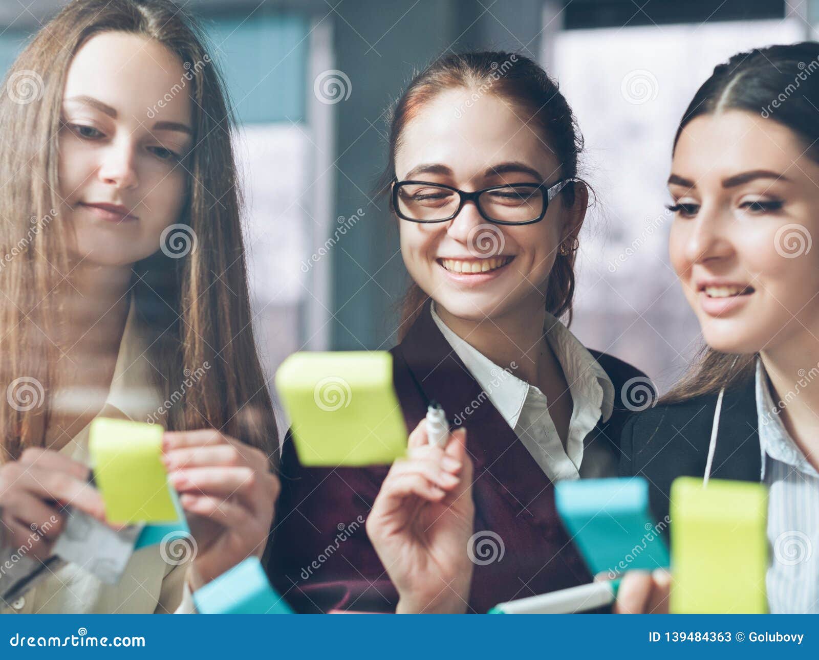 Brainstorming Team Developing Successful Strategy Stock Image - Image ...