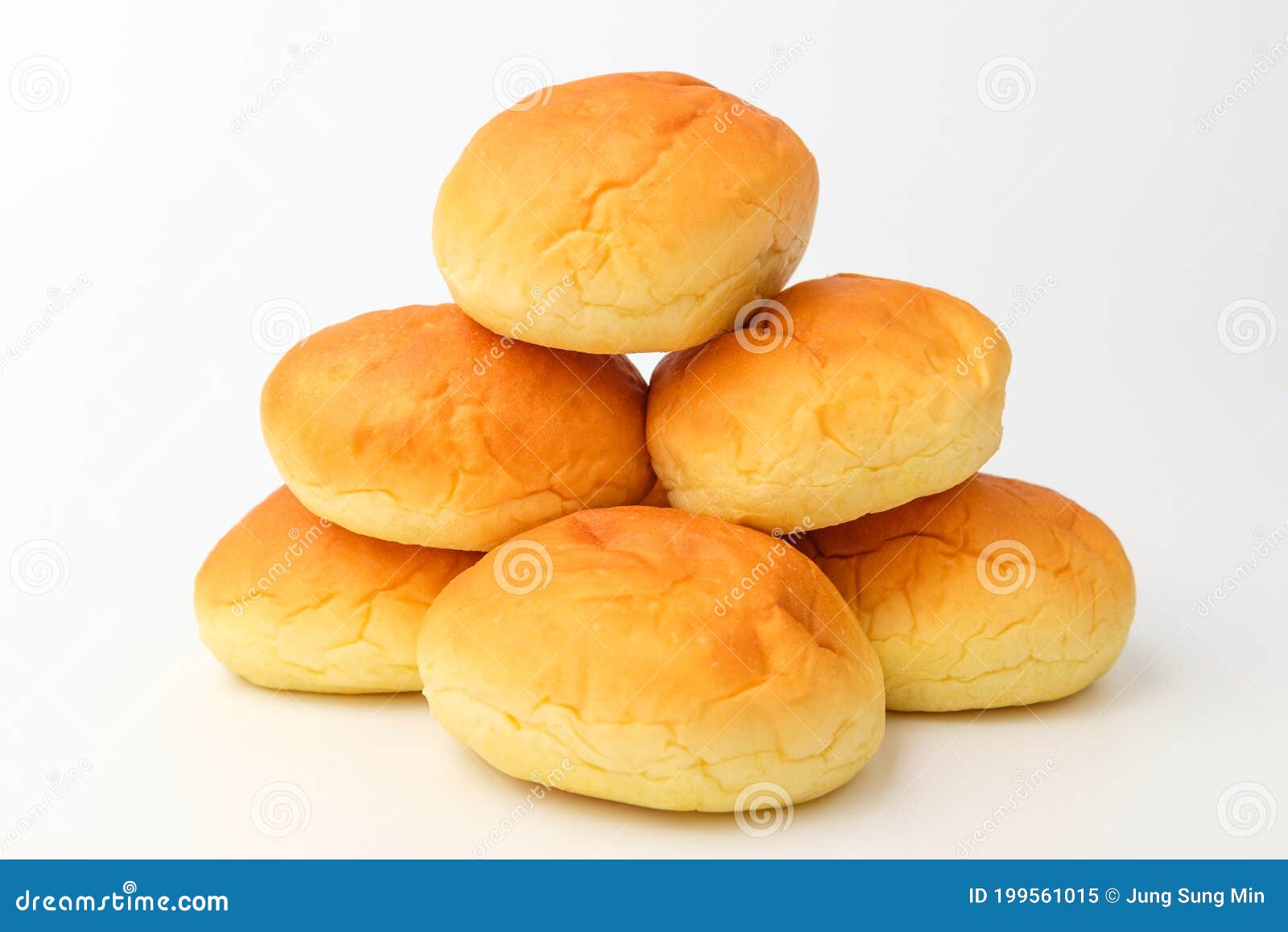 Morning Bread on White Background Stock Image - Image of grocery ...