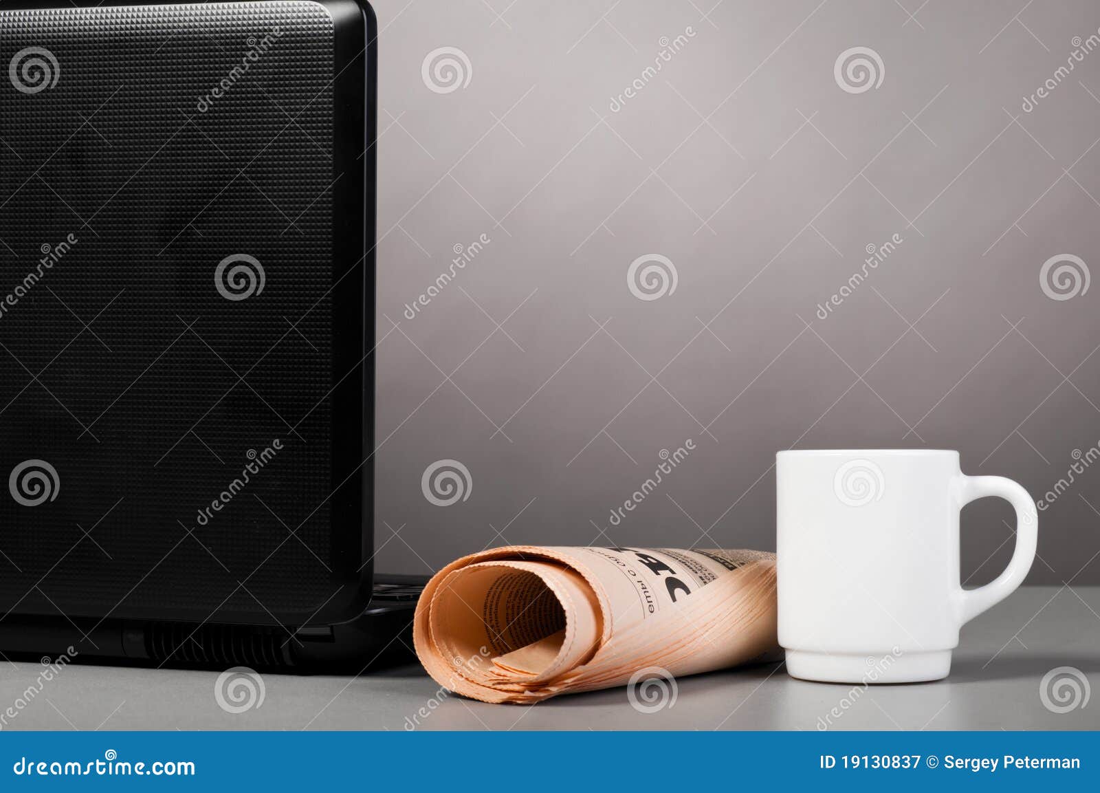 Morning break stock image. Image of black, device, coffee - 19130837