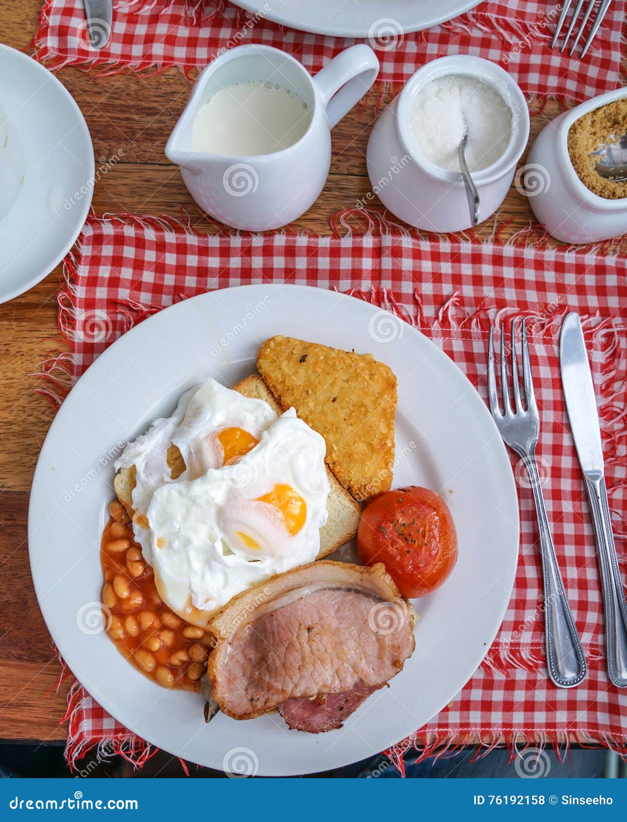 Morning breakfast stock photo. Image of western, dairy - 76192158