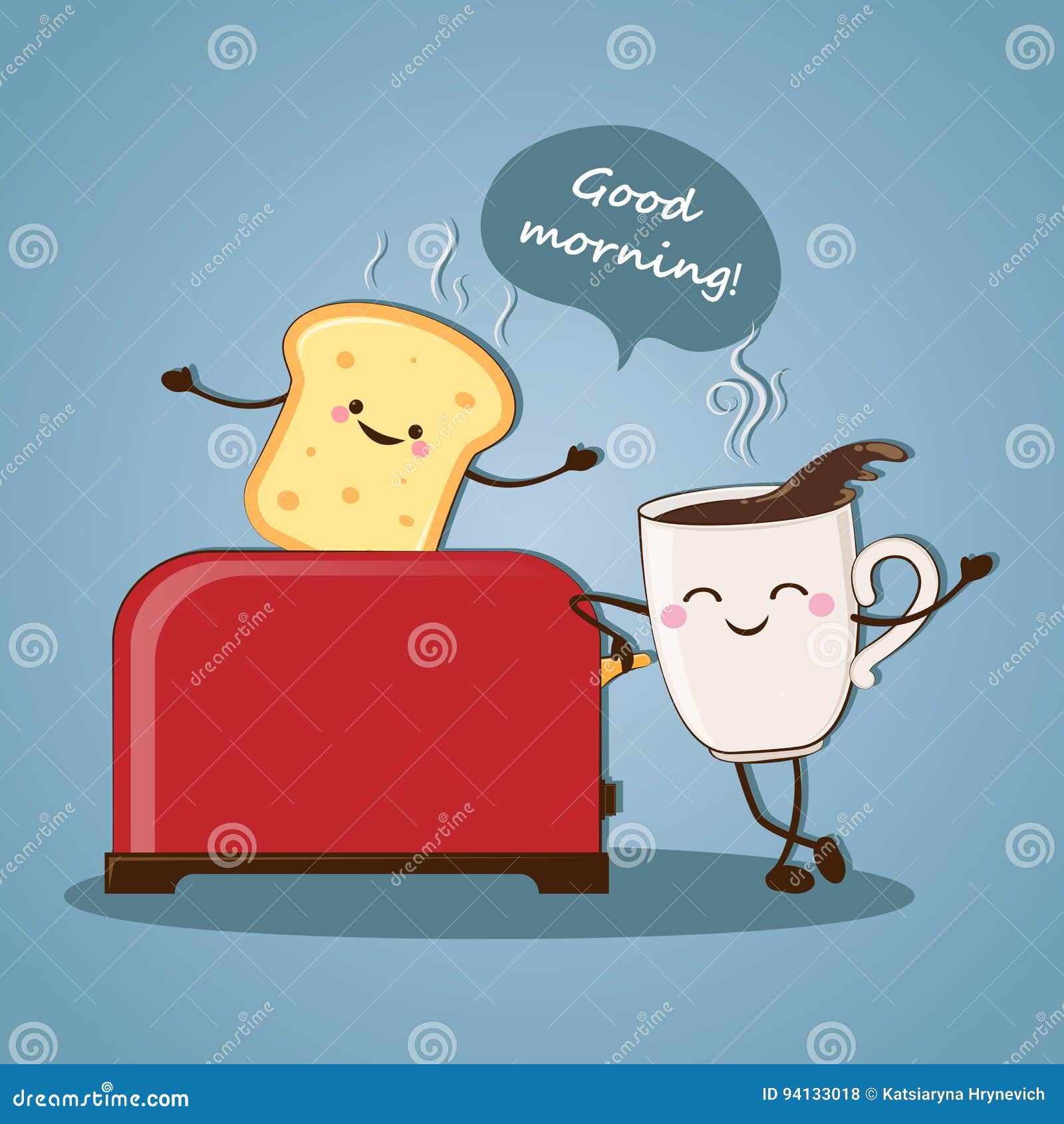 Morning Breakfast. Good Morning! Morning Coffee. Vector. Stock ...