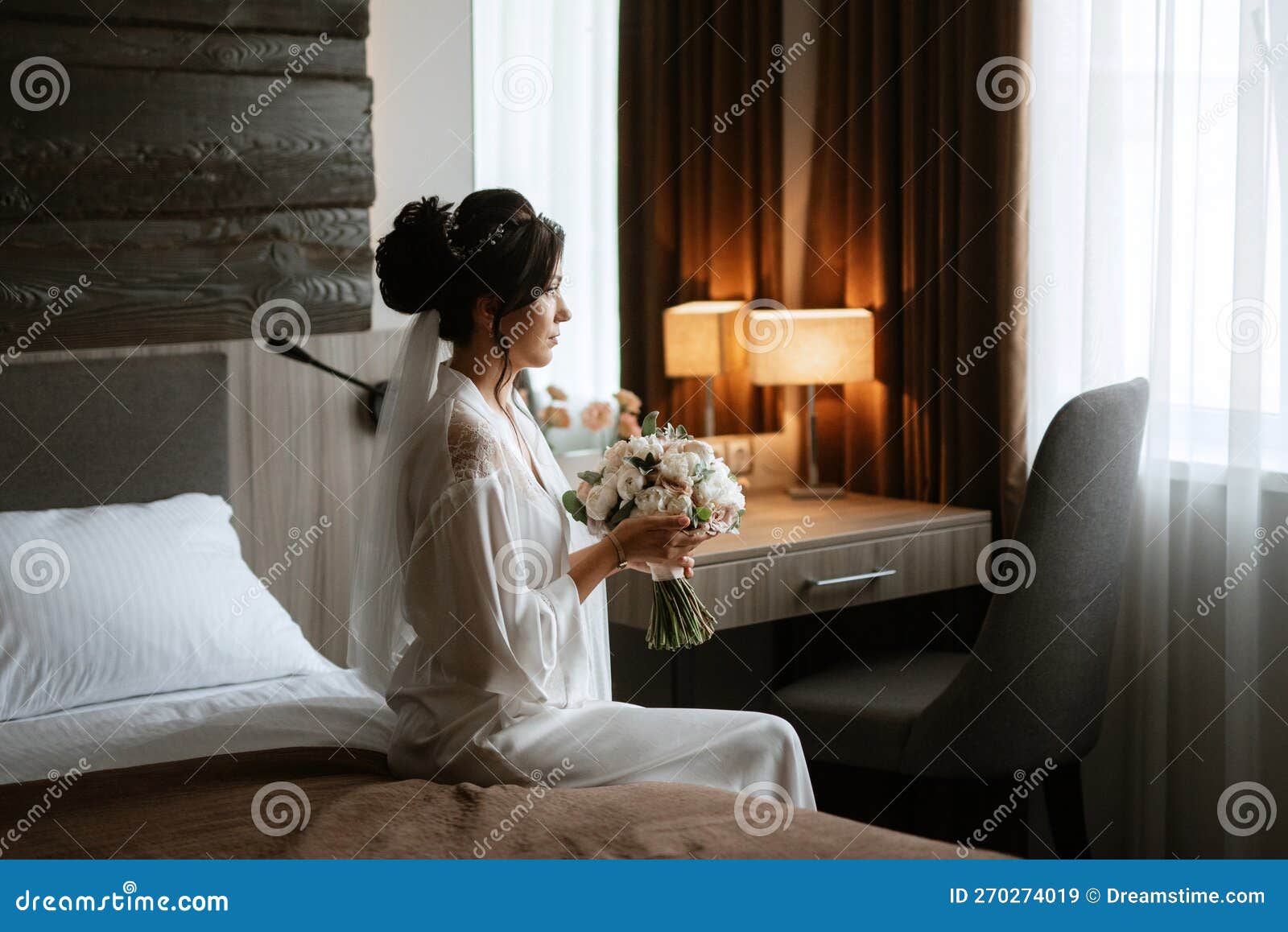 Morning of the Bride with the Creation of the Image Stock Image - Image ...